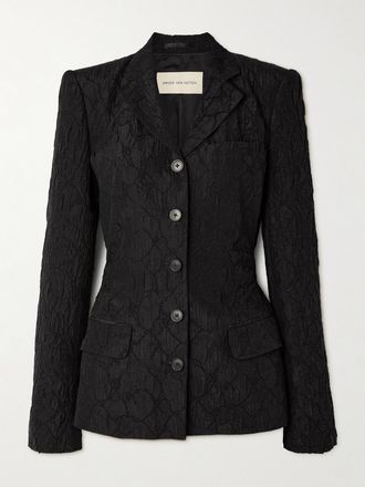 Dries Van Noten Billy Blazer Aus Jacquard - Schwarz