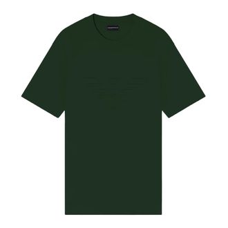 Emporio Armani Homme, Tops, Vert, Taille: XL Logo T-Shirt