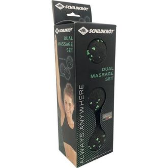 Schildkrot Fitness Schildkr&ouml;t Dual Massage Set, Duo-Ball, Massage Ball, Doppelball, Faszien-Trainingsset aus leichtem Schaumstoff, 960238