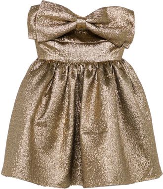 Self Portrait robe courte à design métallisé