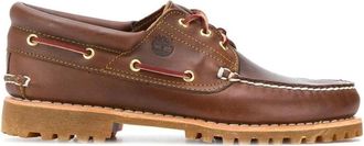 Timberland Homme, Chaussures, Brun, Taille: 40 1/2 EU Authentic 3-Eye Lug Handsewn Boat Shoe