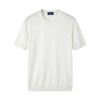 Drumohr T-Shirt MM Rasato - - Knitwear - Herren - Wei&szlig; - M