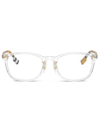 Burberry Sunglasses lunettes de vue &agrave; monture carr&eacute;e - Blanc