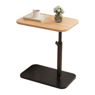 Generic Form Beistelltisch - 360&deg; drehbarer Endtisch f&uuml;r kleine R&auml;ume | Schlanker platzsparender Sofa-Tisch, Multifunktionaler Sofa-Schreibtisch mit stabilem 