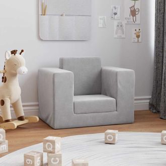 tidyard Schlafsofa für Kinder Hellgrau Weicher Plüsch, Einzelbett Tagesbett Bettgestell für Wohnzimmer Büro Gästezimmer Jugendbett4104803