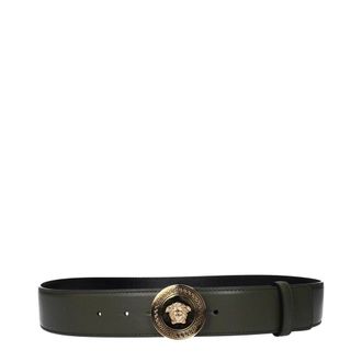 Versace Homme, Accessoires, Vert, Taille: 110 CM Regular Leather Belt