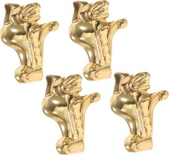 Angoily 4stücke Metallkistenfüße Schmuckkisten-eckenschutz Zinklegierung Für Vintage Holz Schatztruhen Aufbewahrungsboxen Geschenkboxen Schutz Beine Mit Hoher