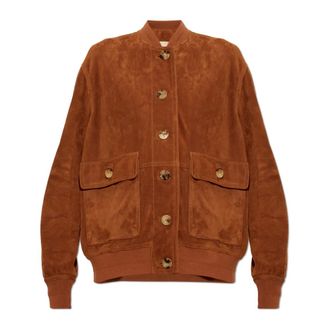 Valentino Garavani Femme, Vestes, Brun, Taille: 38 FR Veste en daim