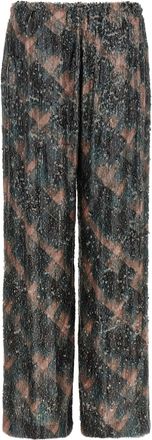 Dries Van Noten Sequin-Embellished Trousers - Charcoal