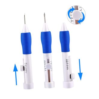 TOPBATHY DIY Punch Needle Stickerei mit Ergonomischem Stift Langlebigem Material Vielseitig f&uuml;r Textilien Wie Kleidung Vorh&auml;nge Kissen f&uuml;r Anf&auml;nger und Kreativ