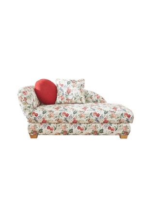 Xora Récamiere Recamiere, Mehrfarbig, Weiß, Textil, Blume, 176x85x88 cm, Stoffauswahl, Rücken echt, Wohnzimmer, Sofas & Couches, Sofas, Recamieren