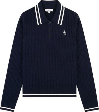 Sporty & Rich Pull Col Rond - Bleu