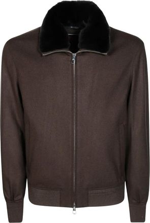Montecore Homme, Vestes, Brun, Taille: XL Giubbotto Imbottito Lana + Pelliccia