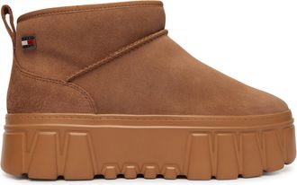 Tommy Jeans Schneeschuhe Tommy Jeans Tjw Suede Platform Boots Wl EN0EN03158 Hellbraun