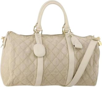 Chanel Sac Boston Pre-owned - Femme - Pre-owned - Beige - Taille: ONE Size