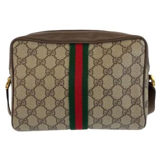 Gucci Sac bandouli&egrave;re GG Supreme en toile Pre-owned - Femme - Pre-owned - Brun - Taille: ONE Size