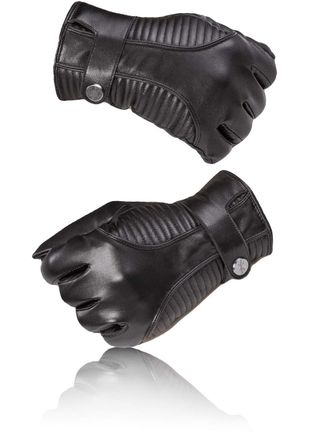 Pearlwood Herren Touchscreen Handschuhe Britt I aus Schafleder I Schwarz Größe M