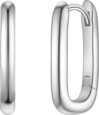 Glanzst&uuml;cke M&uuml;nchen Ohrringe - Sterling Silber Creolen - Gr. unisize - in Silber - f&uuml;r Damen