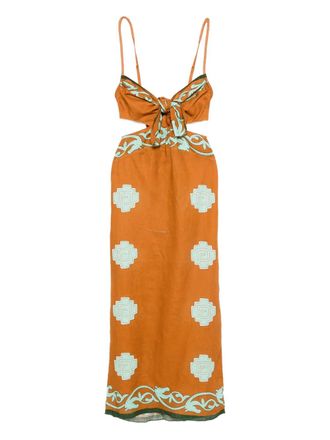 Johanna Ortiz robe Los Siete Mares - Marron