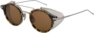 Thom Browne unisex, Accessoires, Jaune, Taille: 45 MM Ues804A Round Lunettes de soleil