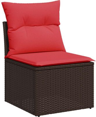 vidaXL Canap&eacute; de jardin avec coussin Marron 55 x 62 x 69cm polyrotin Vidaxl