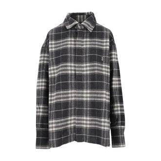 Icon Denim Los Angeles Baumwoll Flanellhemd - - Blouses & Shirts - Damen - Grau - XS