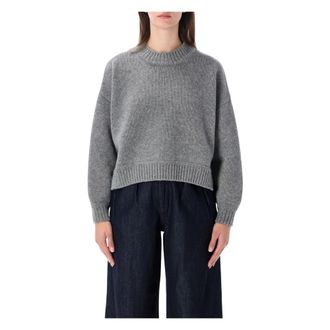 Sessun Spero Rundhals - - Knitwear - Damen - Grau - M
