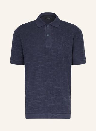 Marc O'Polo Marc Opolo Strick-Poloshirt Relaxed Fit blau
