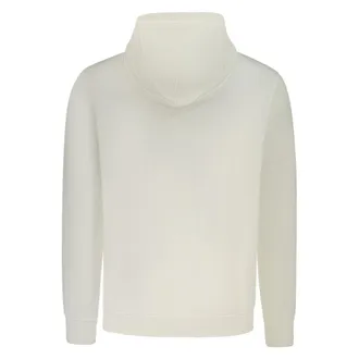 Calvin Klein Logo-Embroidered Cotton Hoodie - White