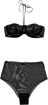 Os&eacute;ree Femme, Sous-v&ecirc;tements, Noir, Taille: 38 FR Gem Necklace Set