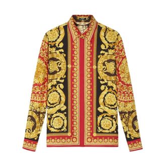 Versace Barocco Seidenhemd - - Blouses & Shirts - Damen - Mehrfarbig - M