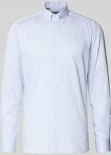 Olymp Level 5 Slim Fit Business-Hemd mit Button-Down-Kragen