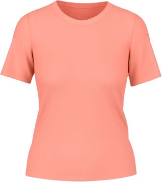 Marc Cain Femme, Tops, Orange, Taille: 38 FR Geripptes T-Shirt