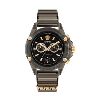 Versace unisex, Accessoires, Noir, Taille: ONE Size New Icon Active Chronograph 44 mm
