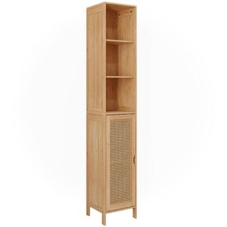 Vicco Armoire de salle de bain Liora, Bambou, 30x170cm