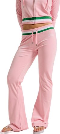 Juicy Couture Damen Christine Strip Pants L&auml;ssige Hose, Juicy PINK, M