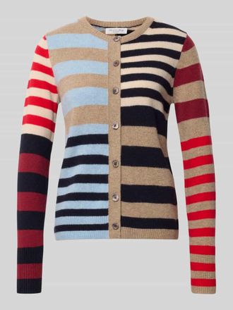 Christian Berg Strickjacke im Allover-Look mit Rundhalsausschnitt