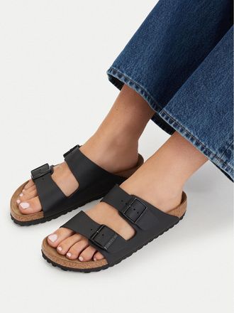 Birkenstock Pantoletten Birkenstock Arizona Birko-Flor 0051793 Schwarz
