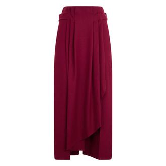 Alberta Ferretti Langer Rock mit Tailleng&uuml;rteln - - Skirts - Damen - Rosa - S