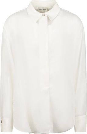 Forte_Forte Femme, Blouses et Chemises, Blanc, Taille: 40 FR Co Se Voile Shirt