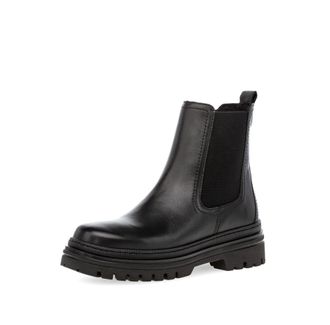 Gabor Damen Chelsea Boots, Frauen Stiefeletten,Wechselfußbett,Best Fitting,uebergangsschuhe,uebergangsstiefel,warm,schwarz (Uni),38.5 EU / 5.5 UK