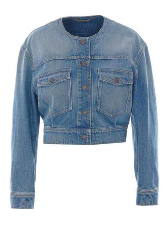 Chlo&eacute; Veste En Jean - Bleu