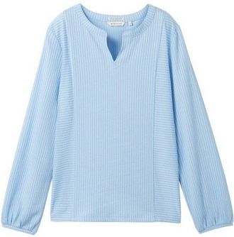 Tom Tailor Langarmbluse (1-tlg) Drapiert/gerafft