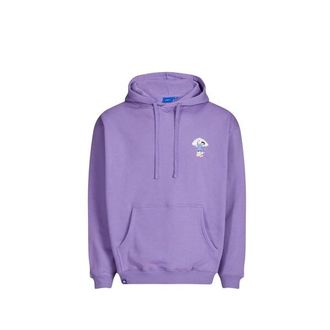 H&eacute;las. Sweat ample &agrave; capuche en coton m&eacute;lang&eacute;