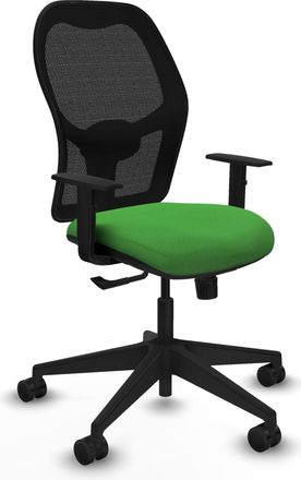 Piqueras y Crespo B&uuml;rostuhl, verstellbare Armlehne, h&ouml;henverstellbare Lendenwirbelst&uuml;tze, ausgestattet mit 3 Positionen und Schneideschaum, mit Rollen von 65 mm, Nylon,