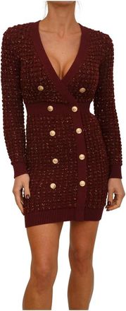 Elisabetta Franchi Femme, Robes, Rouge, Taille: 38 FR Vestito