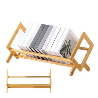 Generic Tisch-B&uuml;cherregal - Schreibtisch-Organizer, B&uuml;cherregal | Kompakte Aufbewahrungsl&ouml;sung f&uuml;r B&uuml;cher, Zeitschriften, CDs, Dokumente, B&uuml;ro, Schlafzimmer, 