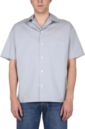 Alexander McQueen Hemdkragen mit Knopfleiste - - Shirts - Herren - Blau - M