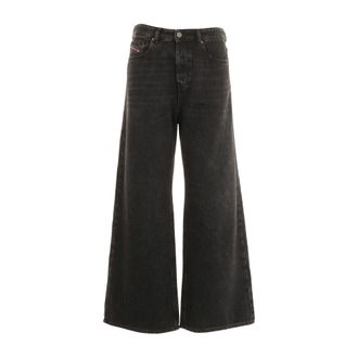 Diesel Femme, Jeans, Noir, Taille: W26 1996 D-Sire Wide Jeans