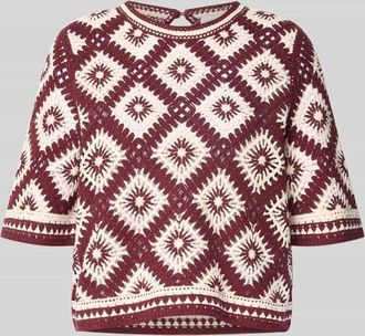 Jake*s H&auml;kel-Stricktop im semitransparenten Design